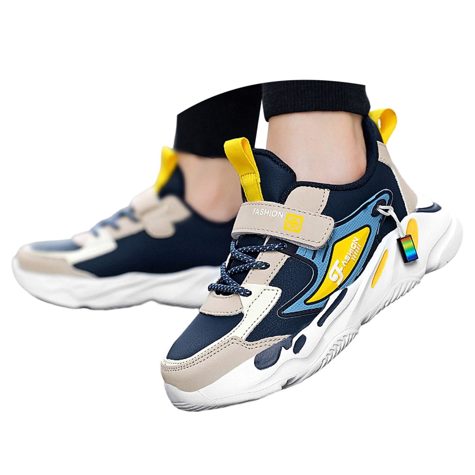 Boys Sneakers For Kids Lightweight Breathable Running Shoes Non Slip ...