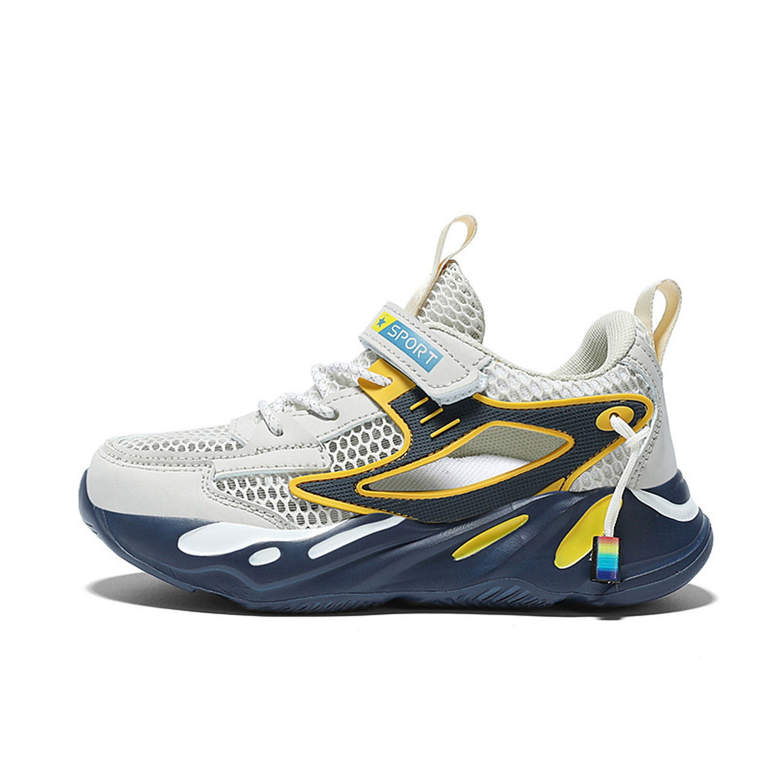 Boys Sneakers Lightweight Breathable Mesh Everyday Athletic Footwear ...