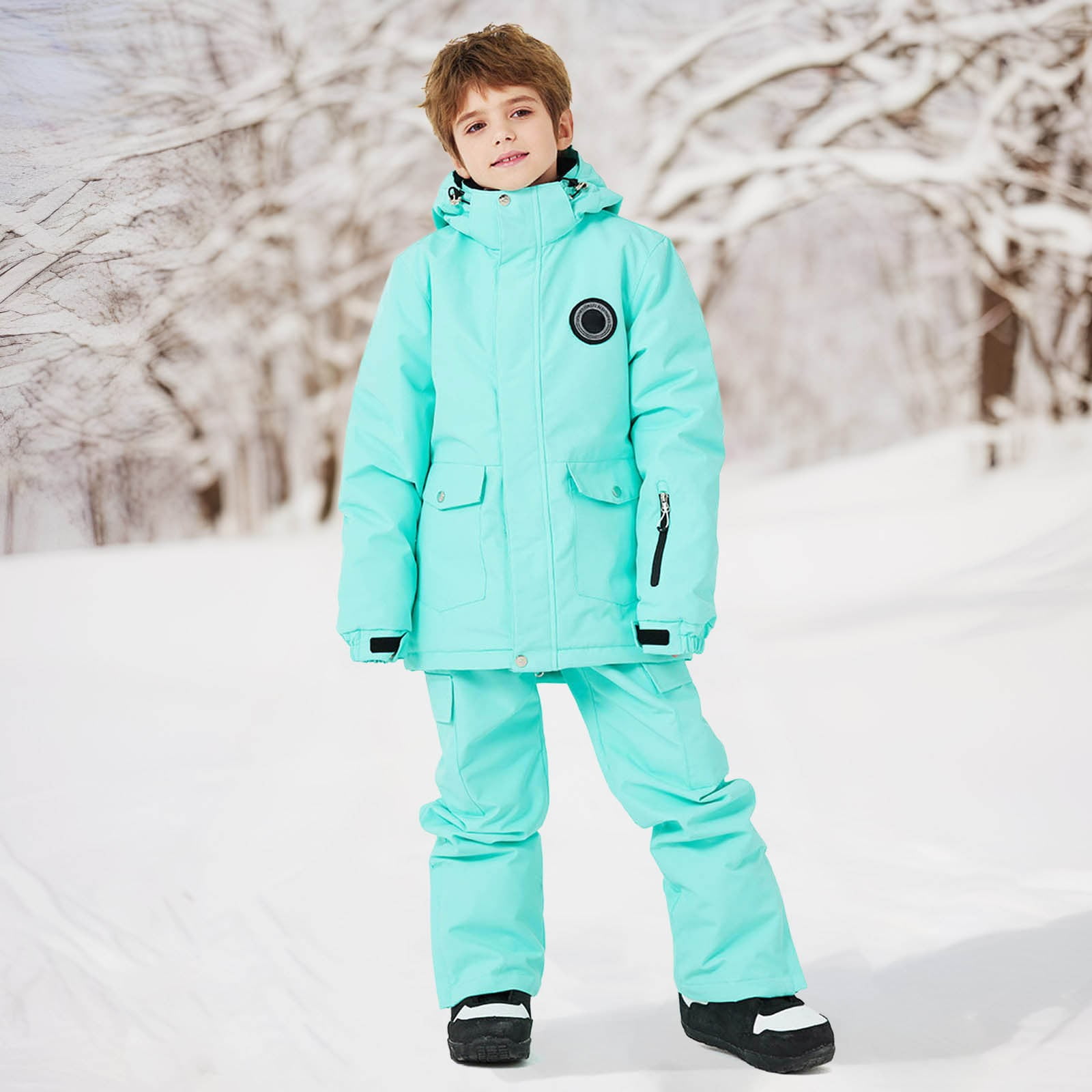 Boys Snow Pants,Toddler Snowsuit Snowsuit Toddler Kids Snow Jacket ...