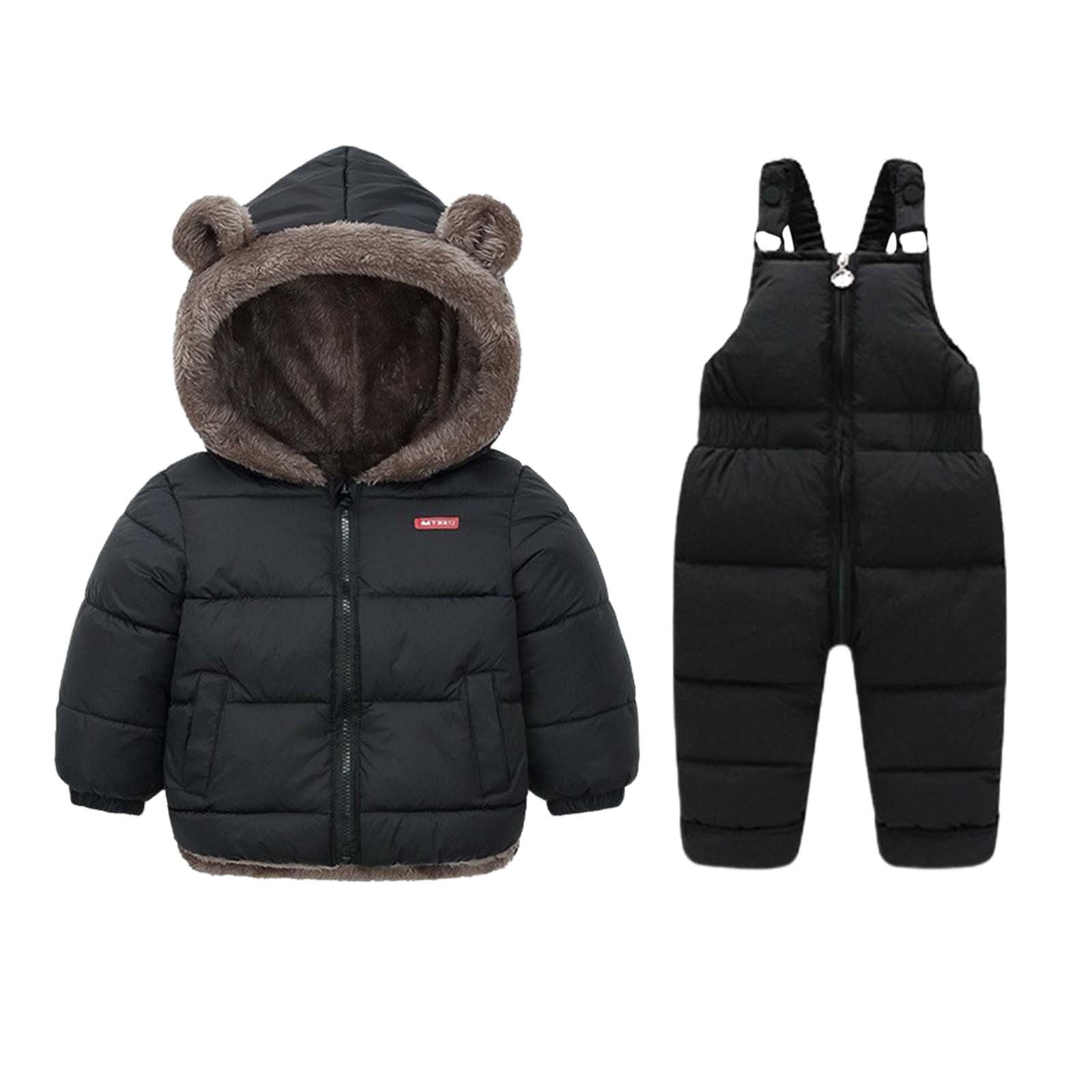 Snow Suits for Kids Girls 2 Piece Warm Windproof Girls Ski Jacket and ...