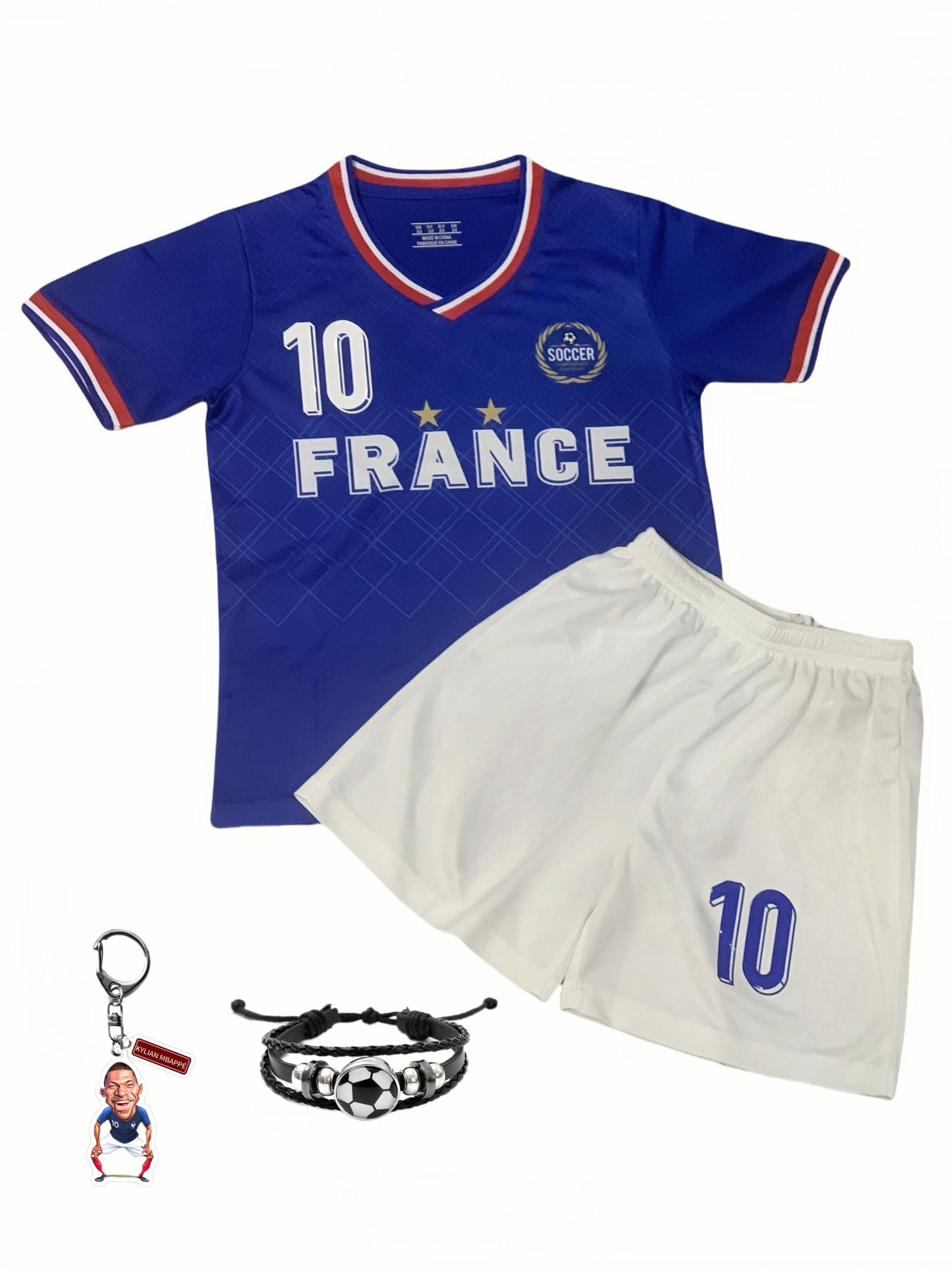 Boys Soccer Jersey #7 Kids Football Jersey Sport Training Uniforms ...