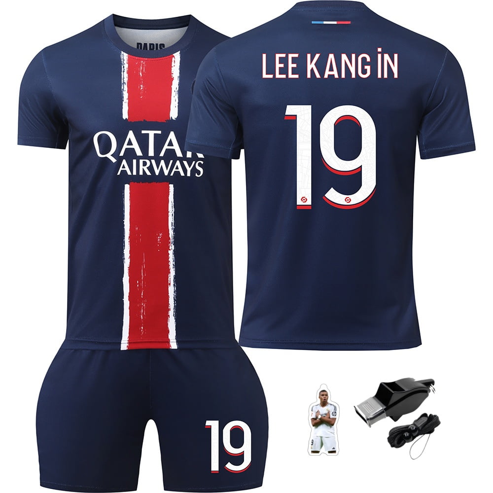 Boys Soccer Jersey #7 MB_AP_PE FANS Kids Football Jersey Sport Training ...