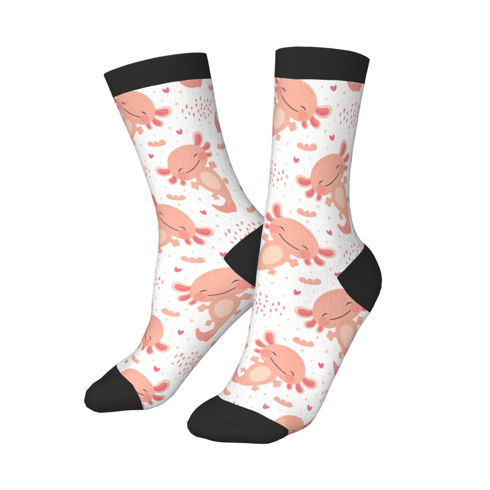 Boys Socks Girls Socks, kawaii axolotl cute cartoon Kids Calf long crew ...
