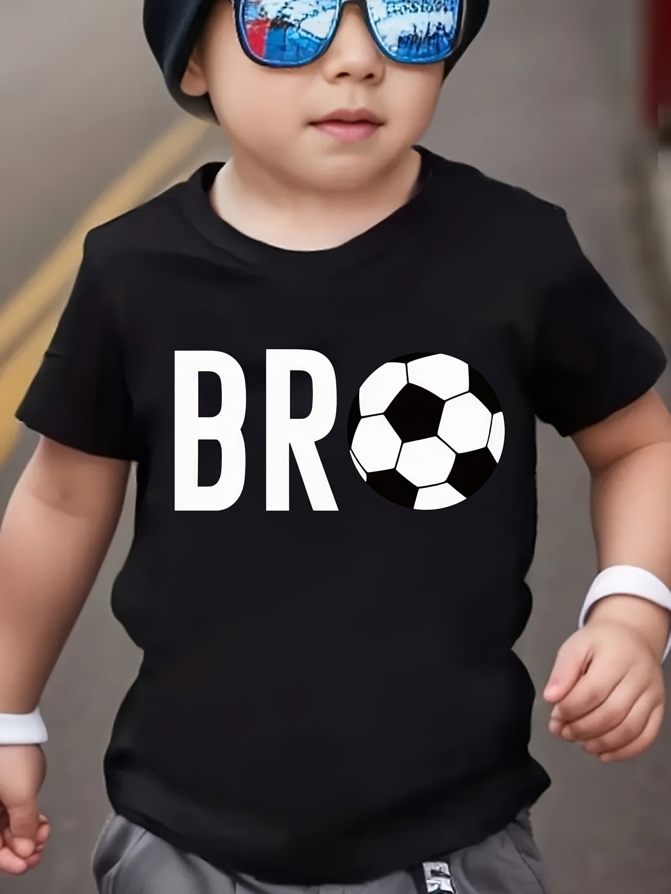Boys' Soft & Comfy Soccer Print T-Shirt - Casual, Breathable Cotton, Machine Washable - Perfect ...