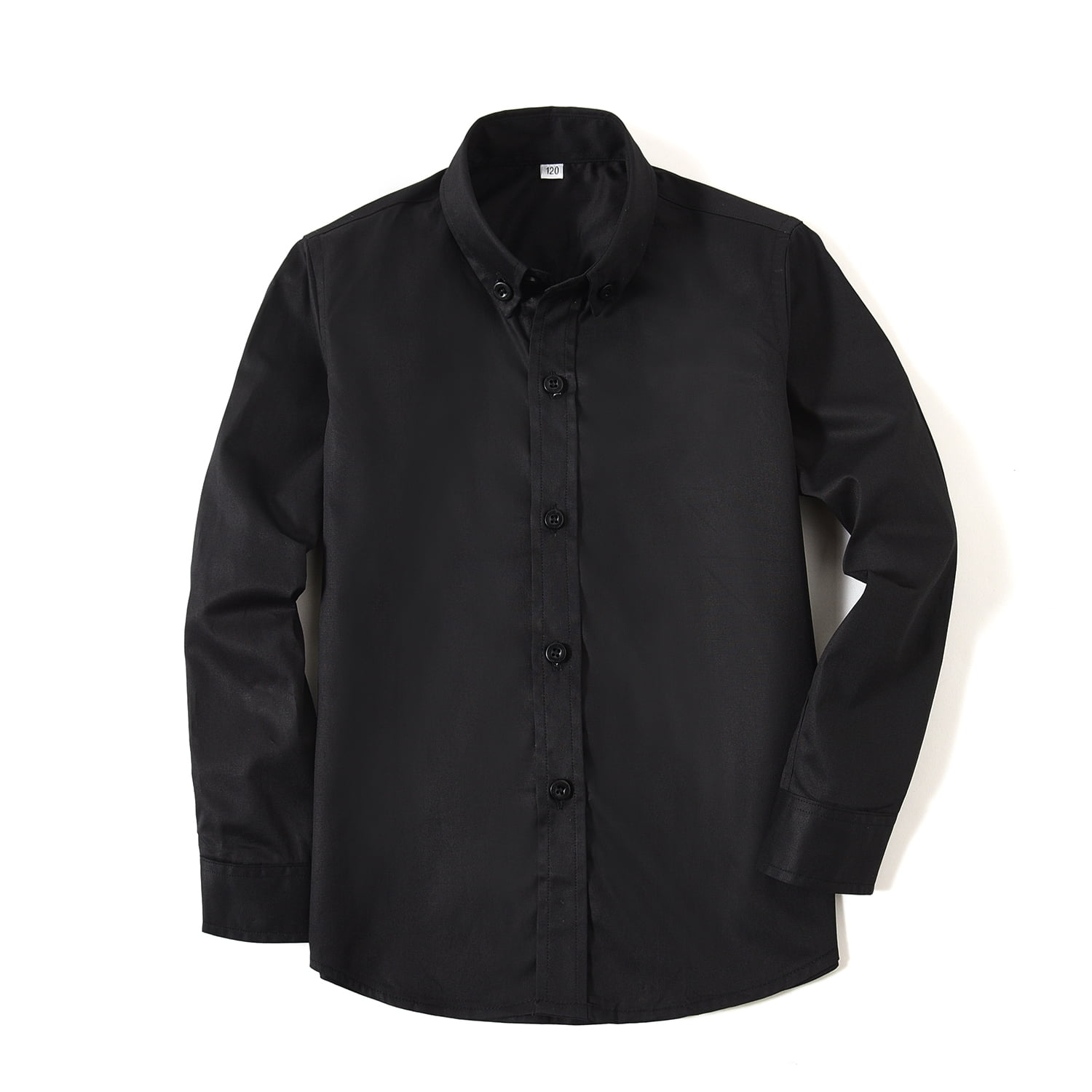 Boys' Solid Color Shirt Colorful Button Up with Stand Up Collar Suit ...
