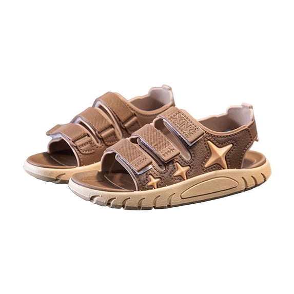 Boys Solid Color Soft Sole Sandals, Non Slip Beach Shoes for Little ...