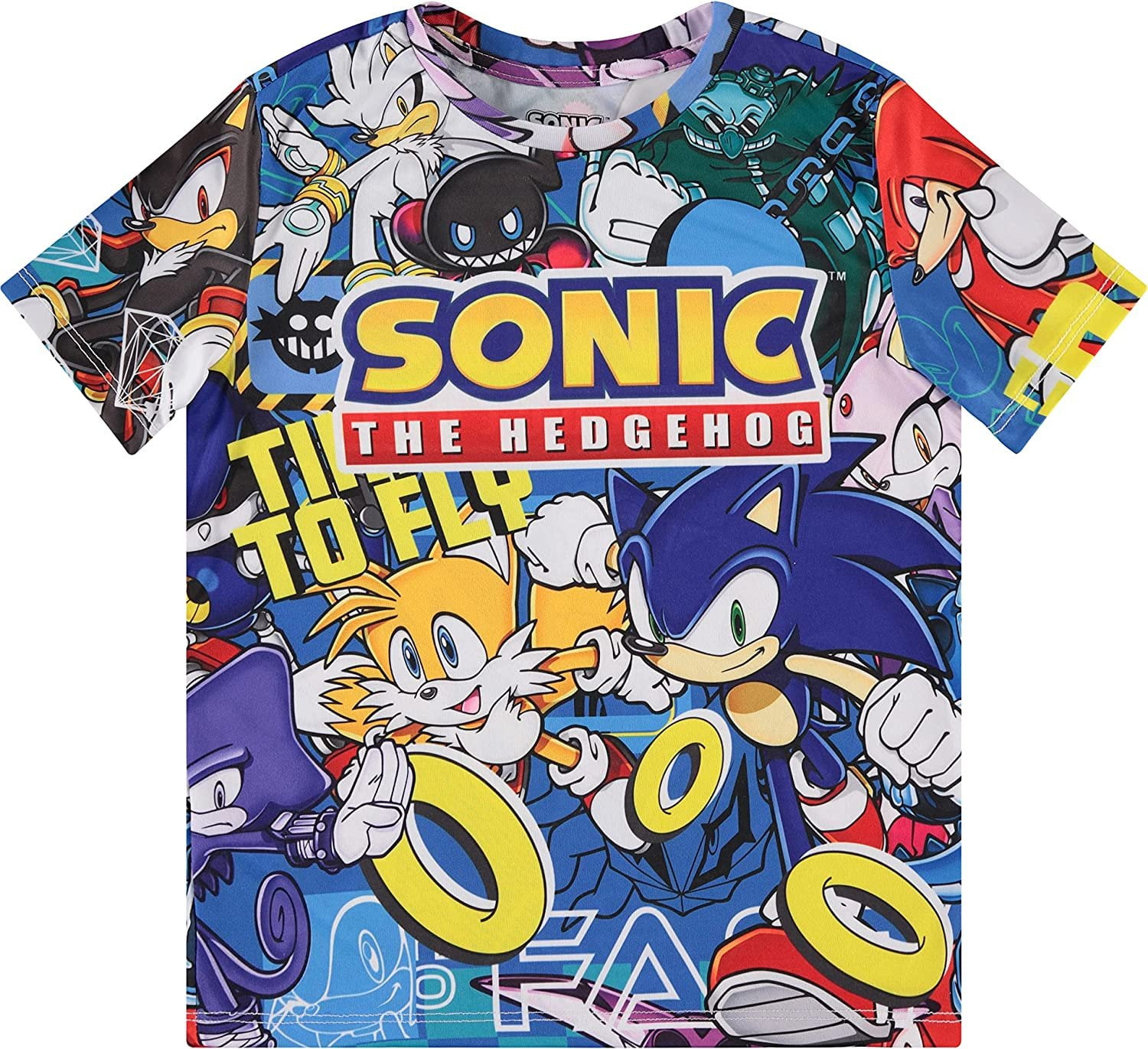 Boys Sonic The Hedgehog Shirt - Featuring Sonic, Tails, and Knuckles ...