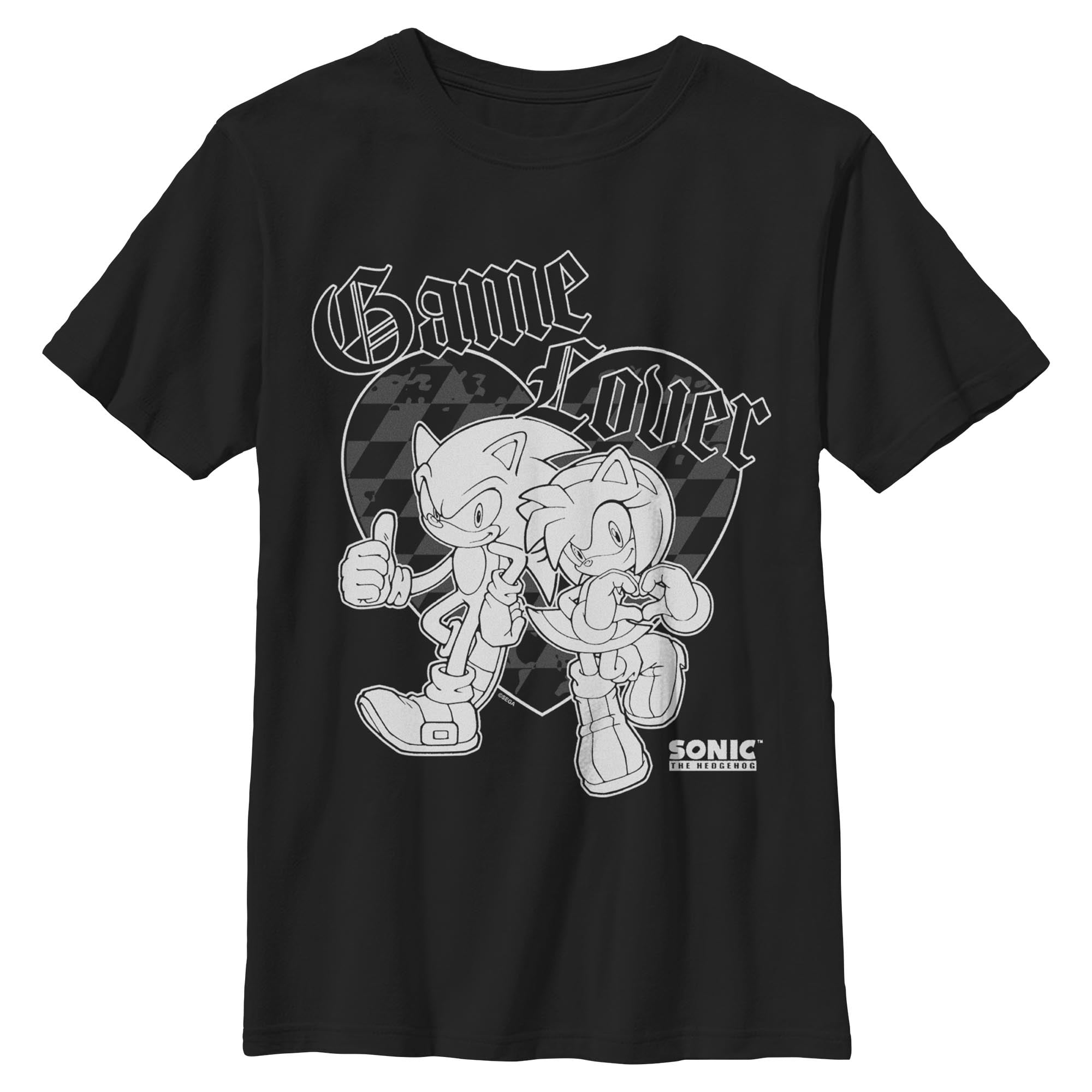 Boys Sonic the Hedgehog Game Lover Heart T Shirt - Walmart.com