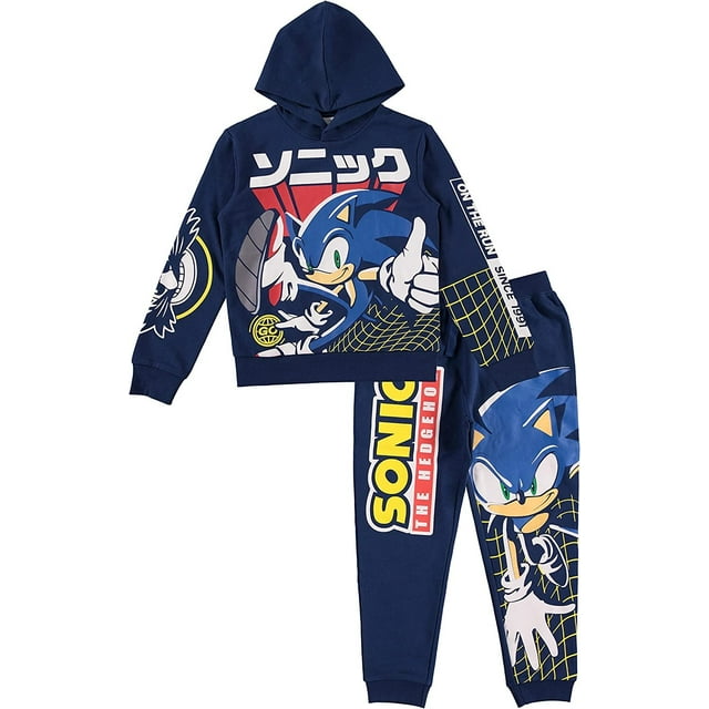 Sonic the Hedgehog Boys Hoodie & Jogger Pants 2-Piece Outfit Set ...
