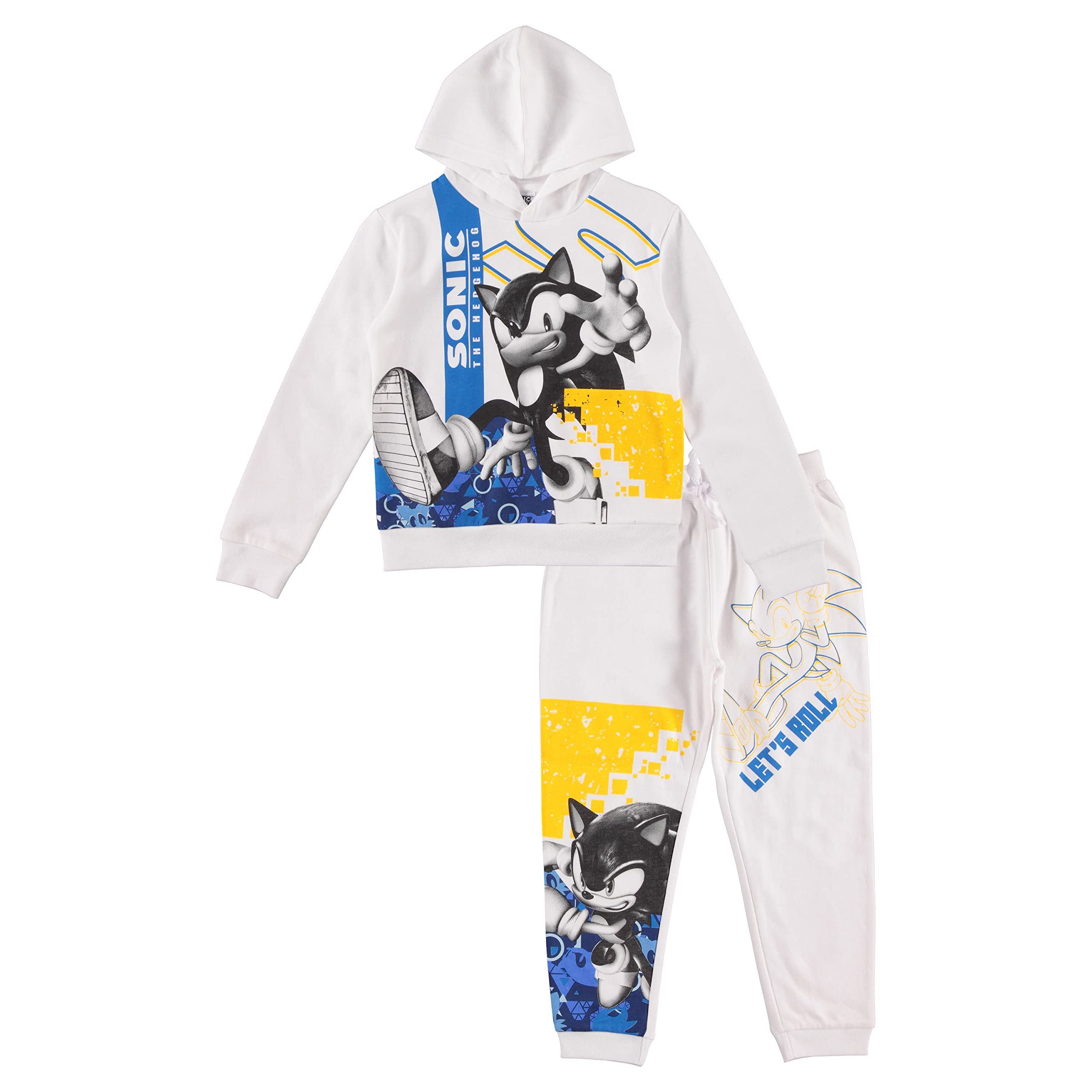 SEGA Sonic the Hedgehog Hoodie and Jogger Set, Boys Graphic Sweatshirt ...