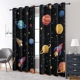 Boys Space Blackout Curtains for Living Room, Bedroom, Kids Planet ...