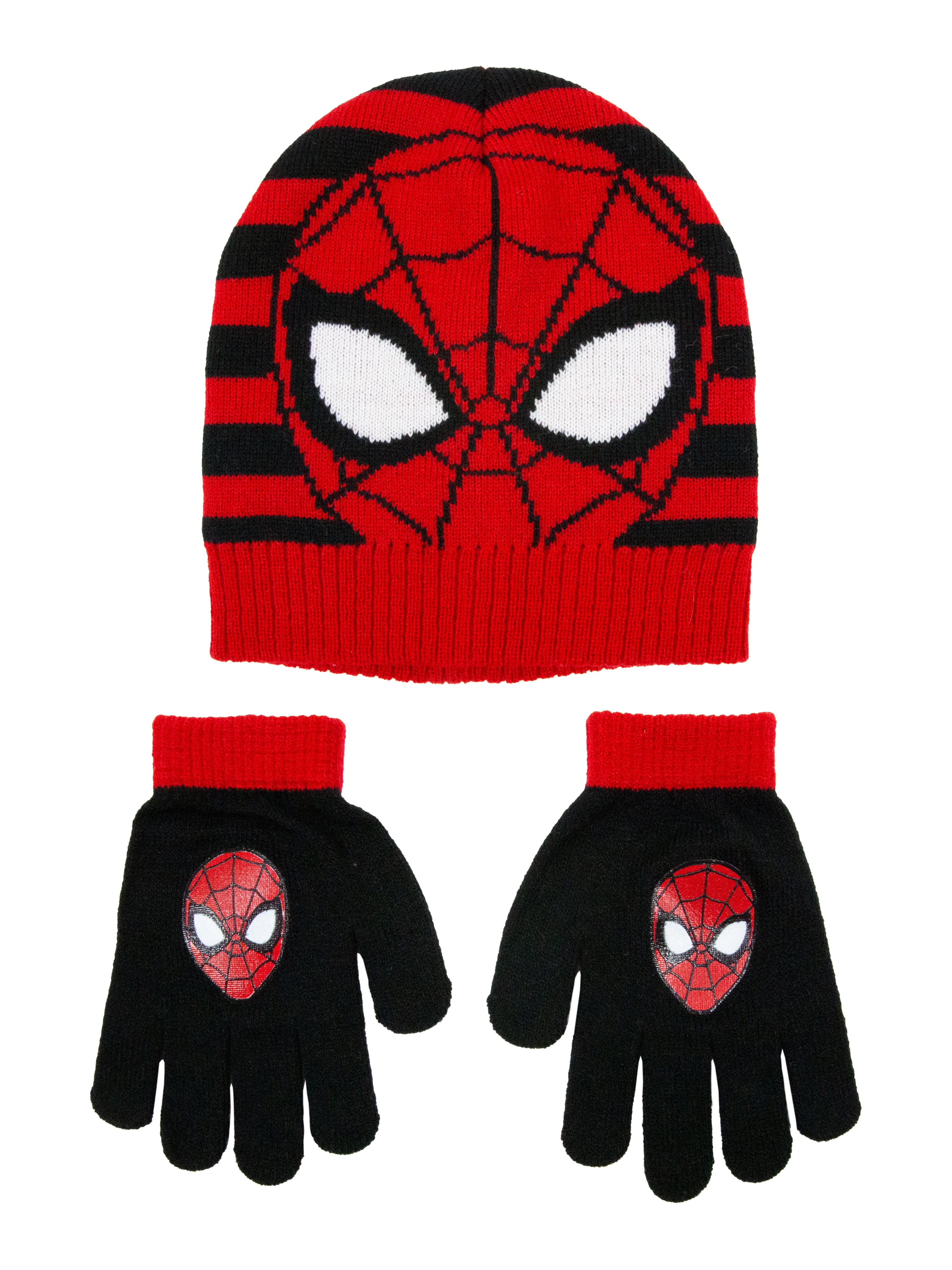 Boys Spider-Man Beanie Style Hat and Glove Set, One Size, Young Men and ...