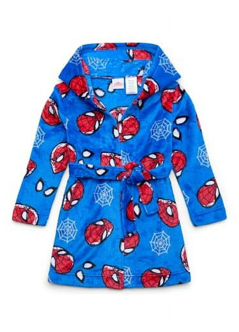 Spiderman Boys Luxe Plush Pajama Robe, Sizes 4-12 - Walmart.com