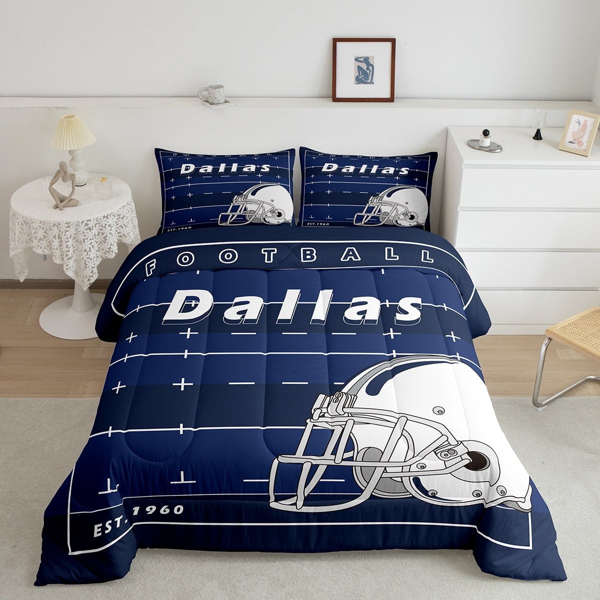 Boys Sports Bedding Comforter Sets American Football City Comforter Set ...