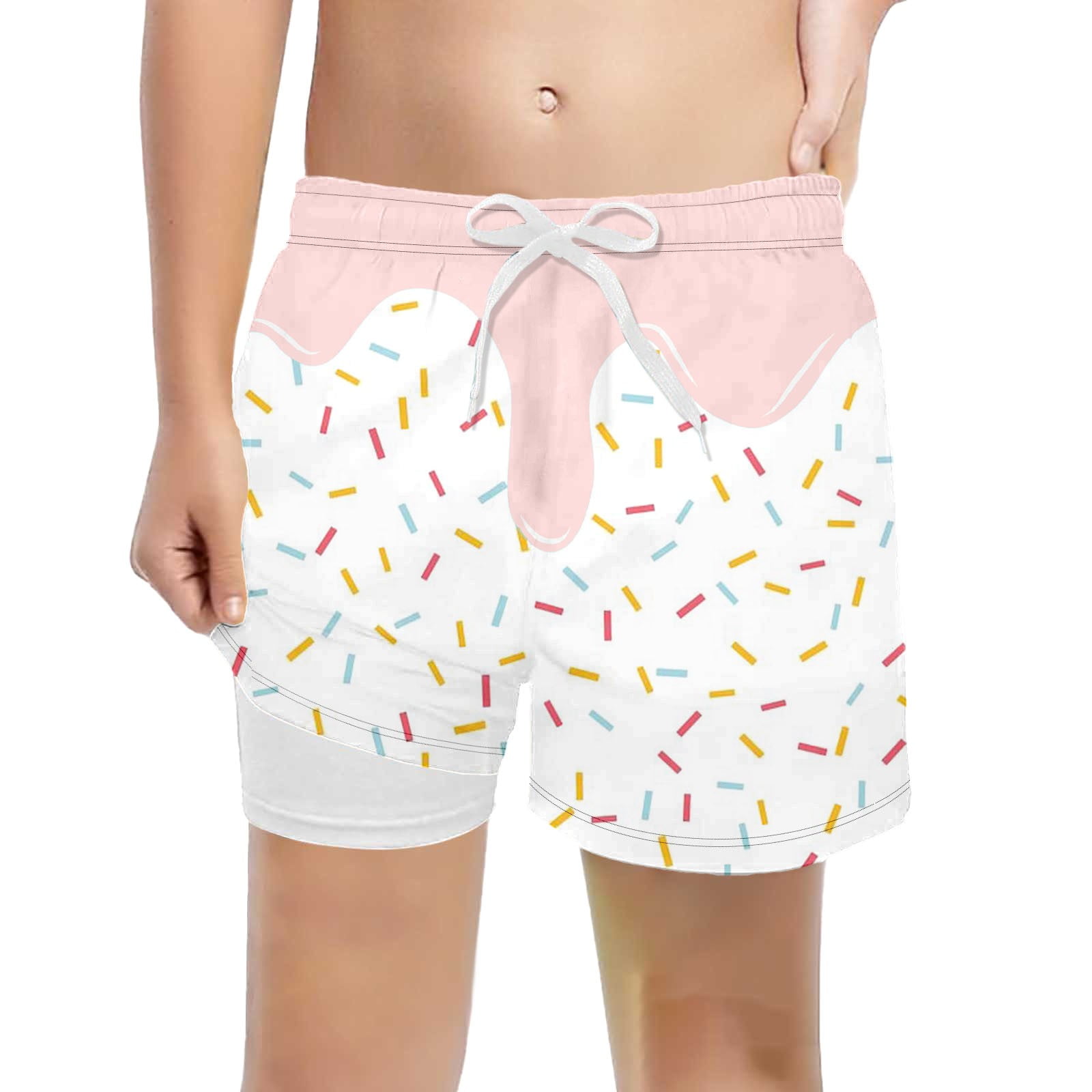 Boys Sports Mesh Shorts - Ice Cream Drip Hot Pink 14 - 16 Years ...