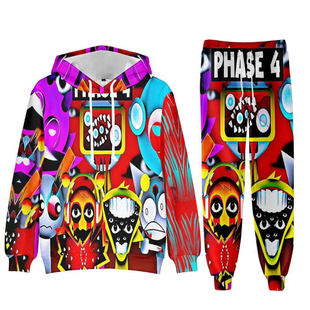 Boys Sprunki 3D Figure Printed Sweatshirt for Festival Gift Kids ...