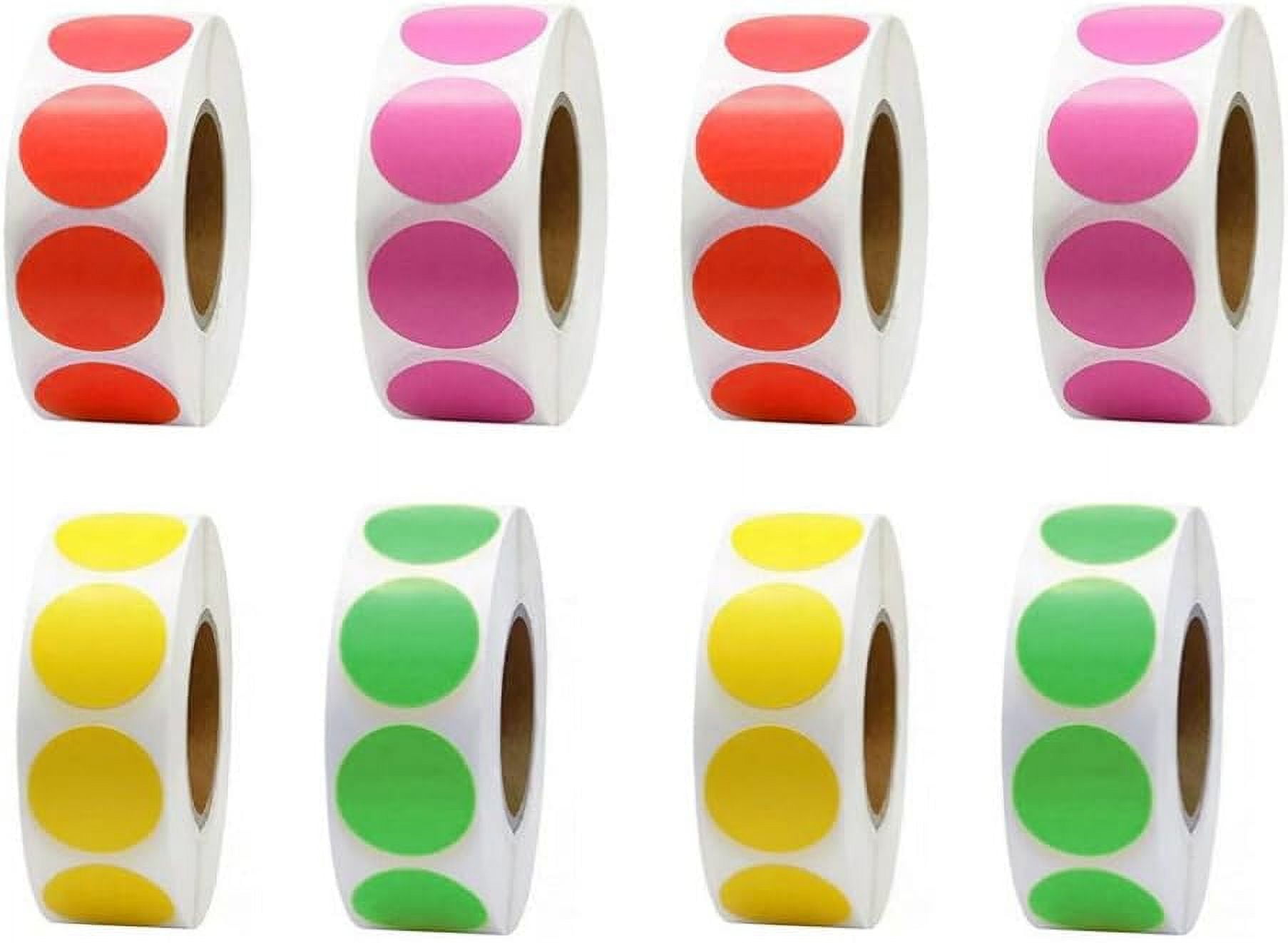 Boys Stickers 500Pieces Color- Code Dot Stickers Label, 8 Rolls ...