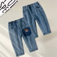 Boys Stretch Denim Pants for Kids Comfortable Casual Loose Fit Jeans ...