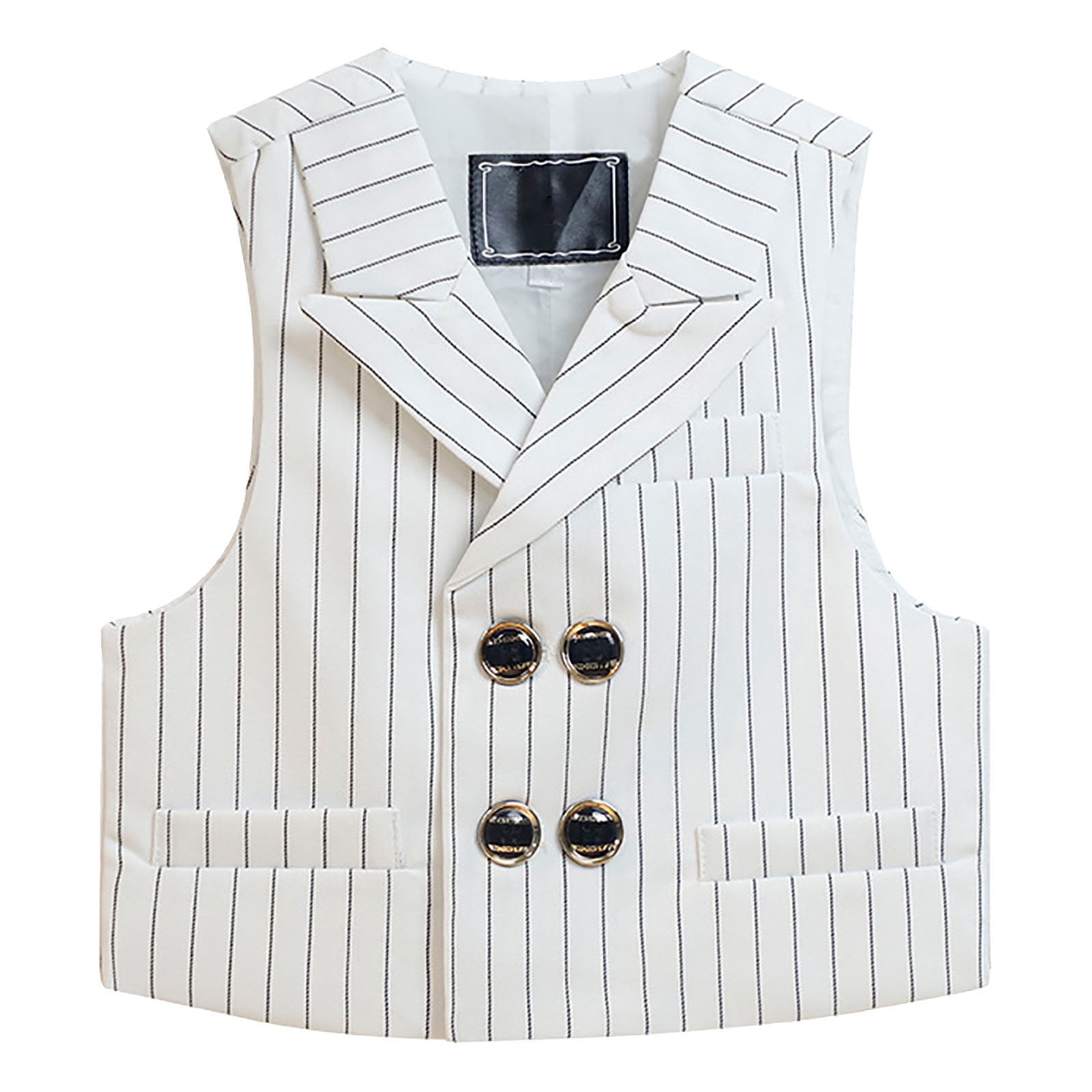 Boys Stylish Sleeveless Vest Turn Down Collar Casual Academic Preppy ...