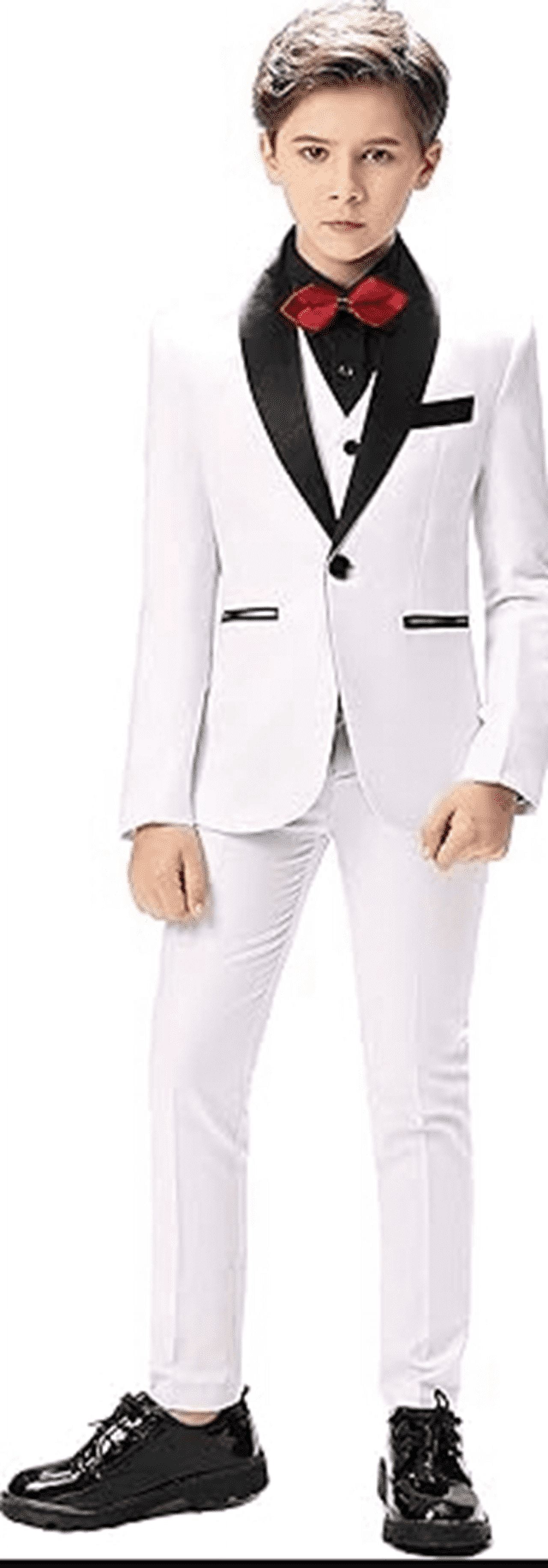 Boys Suit Classic Tuxedo Morden Fit Toddler Dress with Coat, Pants ...