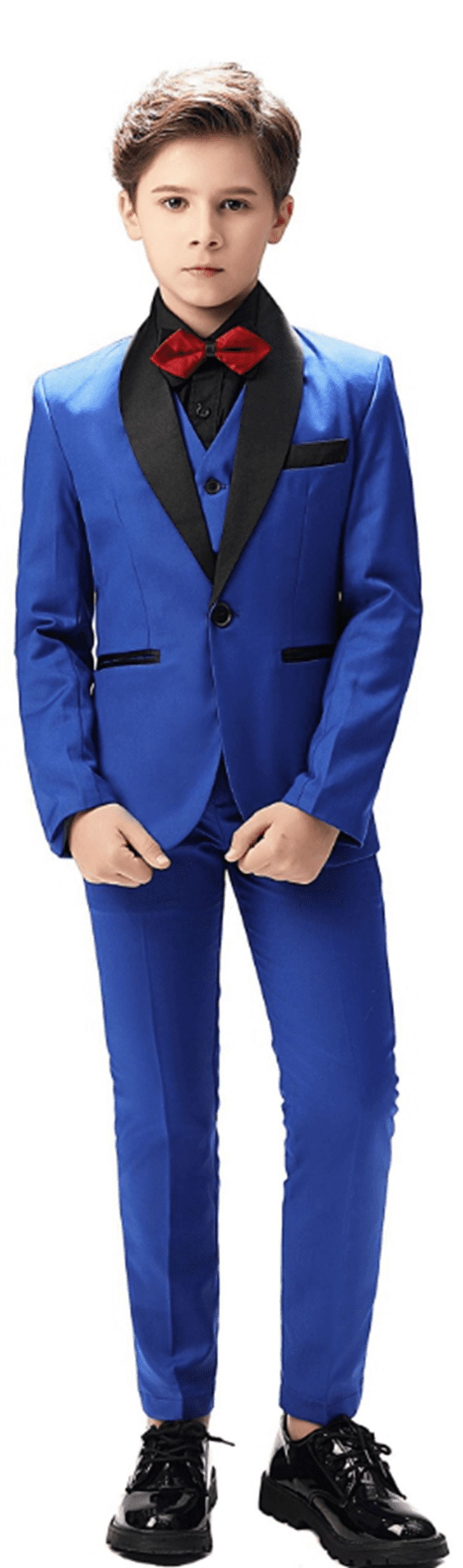 Boys Suit Classic Tuxedo Morden Fit Toddler Dress with Coat, Pants ...
