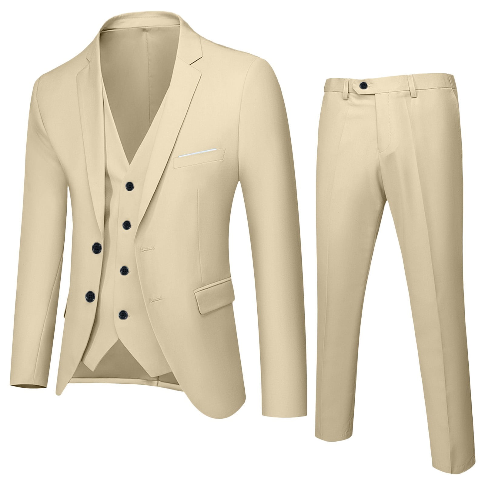 Boys Suit Set Kids Suits Wedding Outfit Vest Pants Jacket Dress Outfits ...