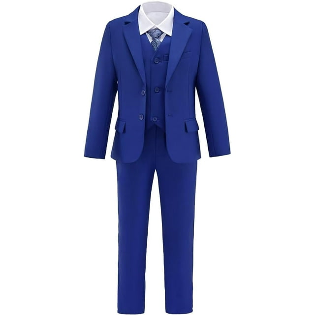 Boys Suit for Kids 6 Pieces Formal Dresswear Set Teen Boys Tuxedo Suits ...