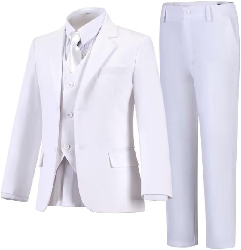 Boys Suits Set Slim Fit Kids Toddler Tux Suit for Teen Boy Wedding ...