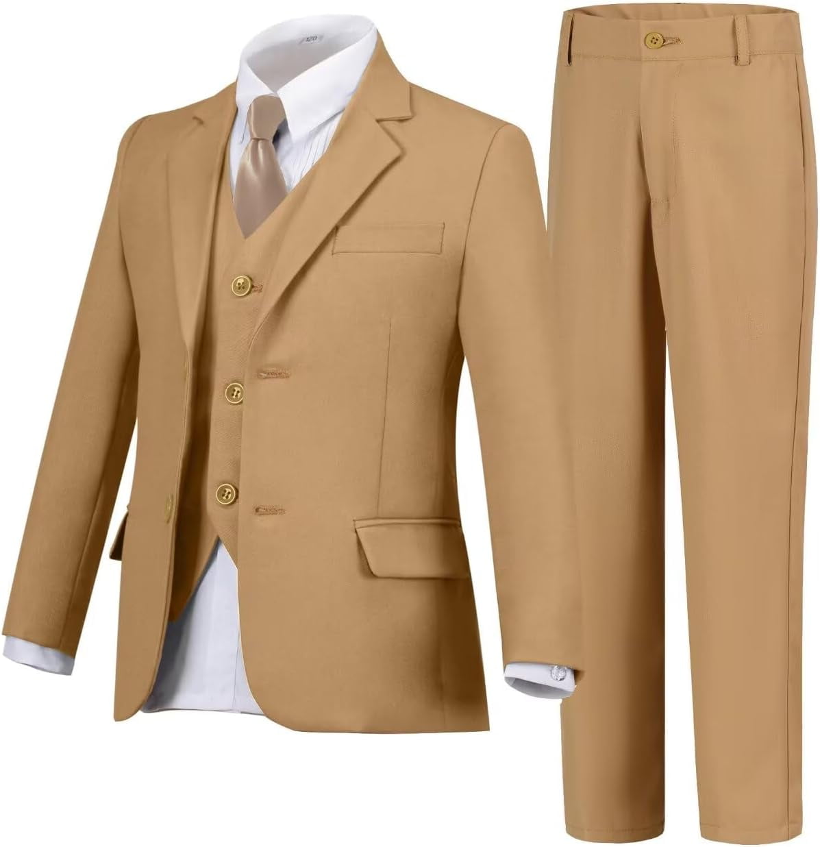 Boys Suits Set Slim Fit Kids Toddler Tux Suit for Teen Boy Wedding ...