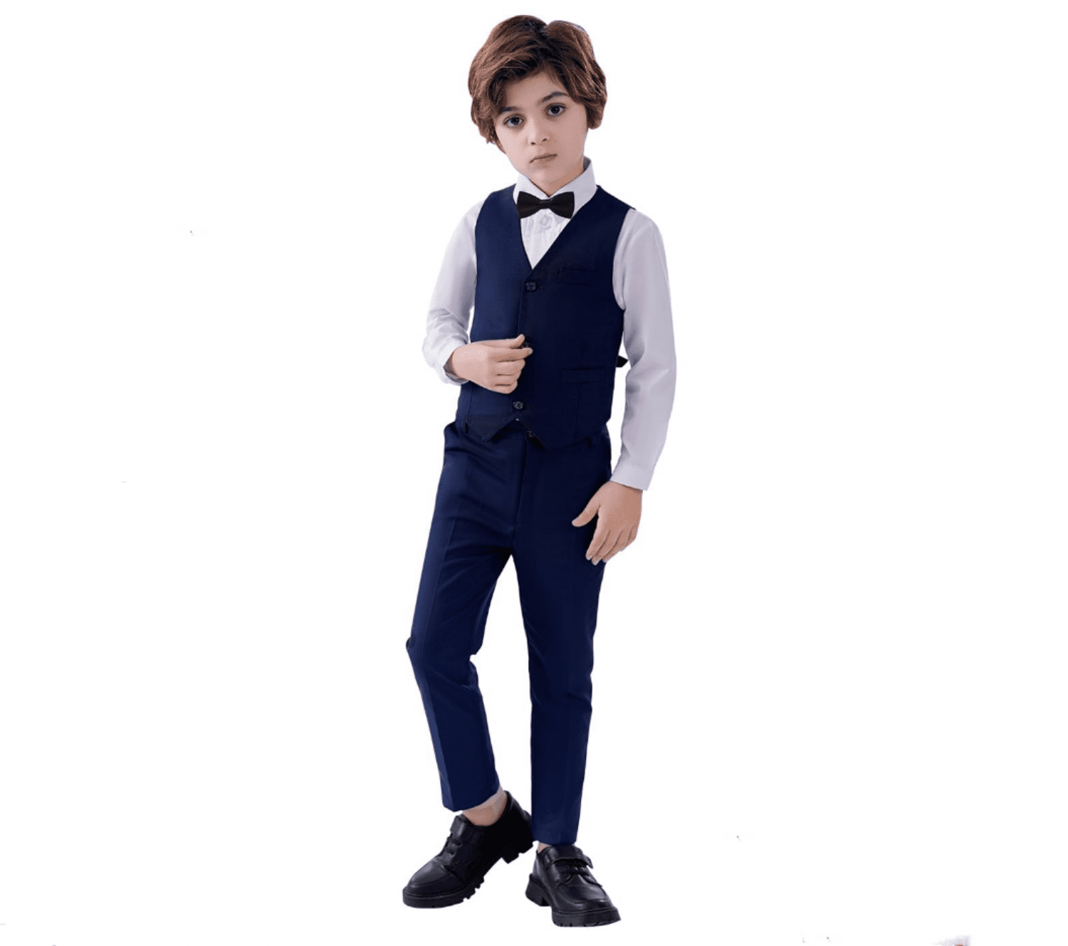 Boys Suits Slim Fit 4 Piece Formal Dresswear Suit for Kids Tuxedo ...