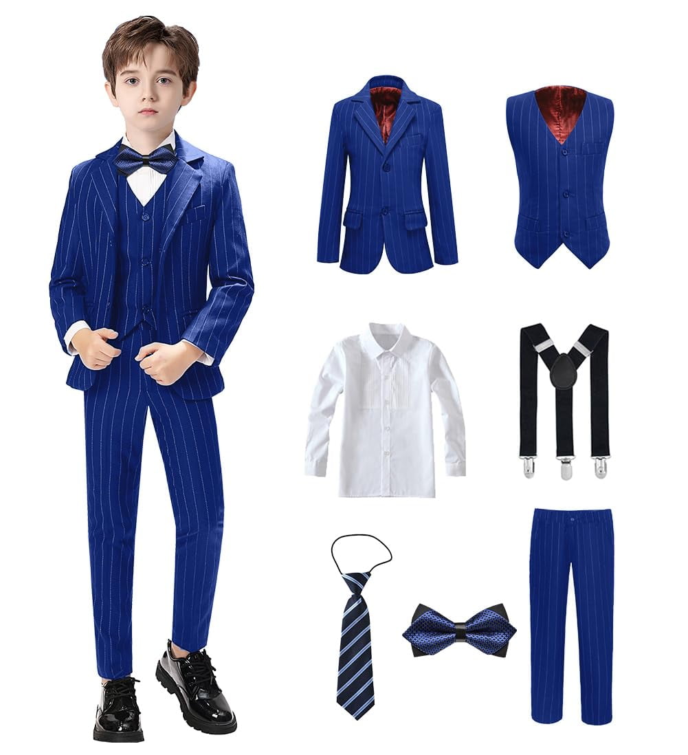 Boys Suits for Boy Slim Fit Formal Toddler Kids Suit 7Pcs Vest Dress ...