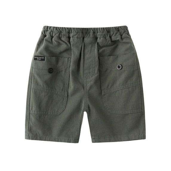 Boys Summer Cargo Shorts Casual Comfortable Basic Pants For Outdoor ...