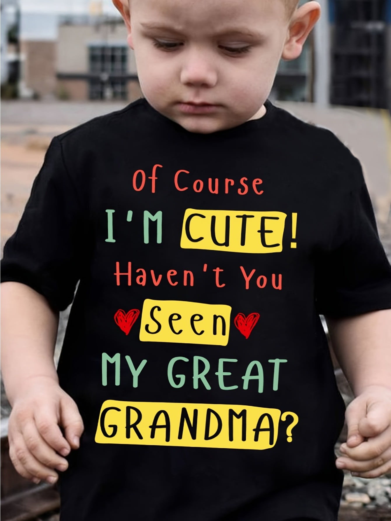 Boys' Summer Fashion Short Sleeve T-Shirt - "Of Course I'm Cute! Haven ...