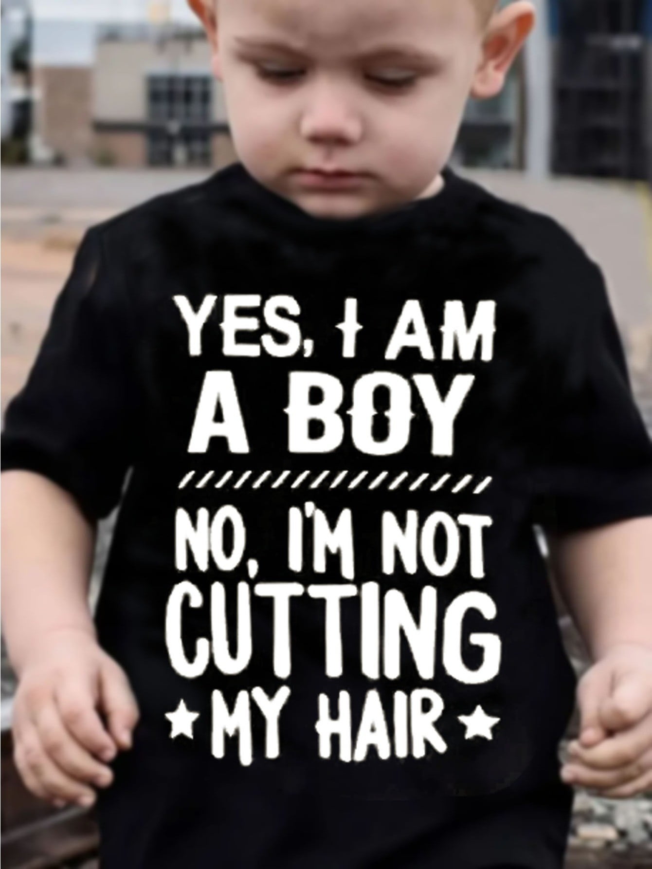 Boys' Summer Graphic T-Shirt - "Yes, i am a Boy" Funny Print ...