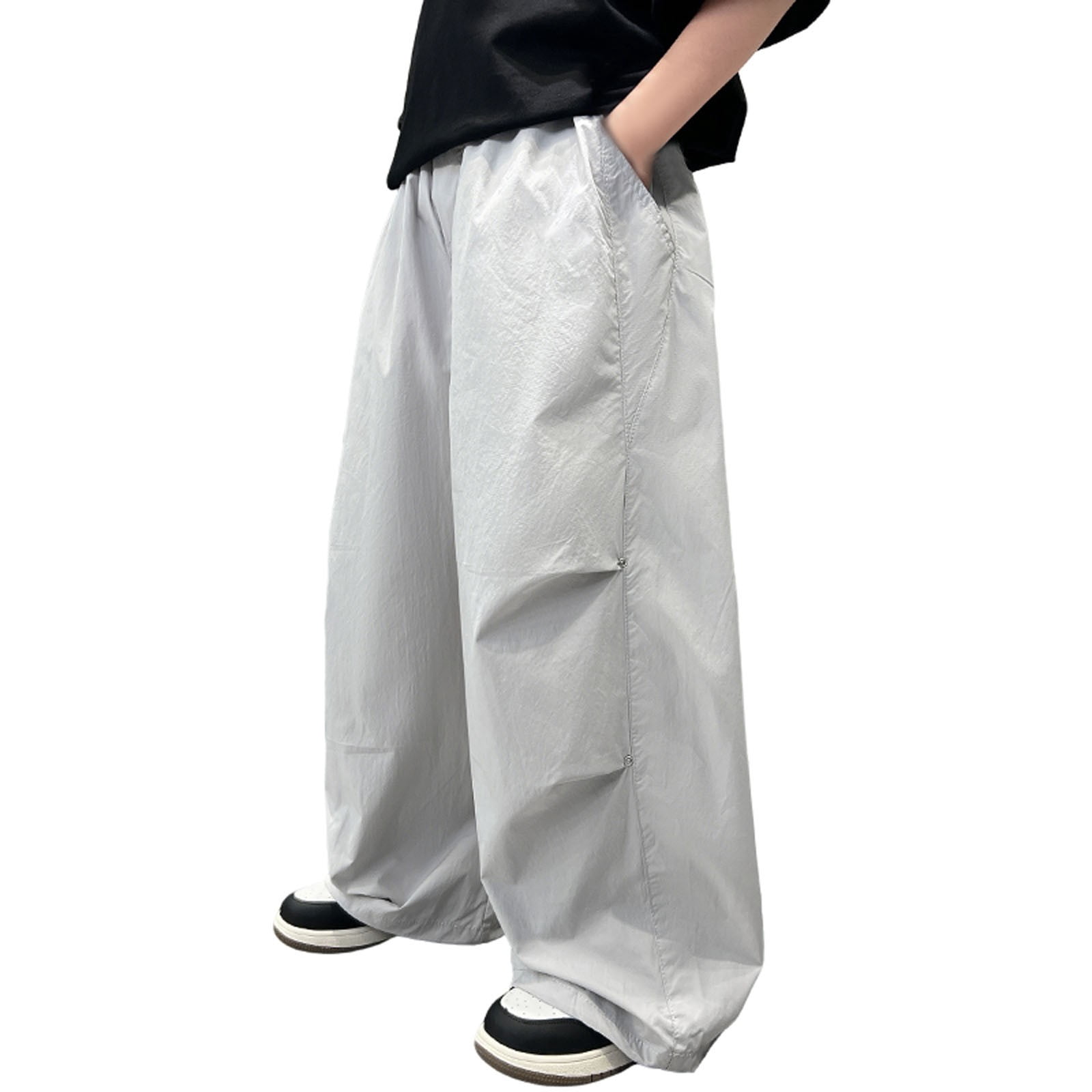 Boys Summer Lightweight Wide Leg Anti-Mosquito Pants, Kids Quick Dry ...