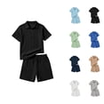 Boys Summer Outfit Quarter Zip Pullover And Shorts Casual Athletic Two ...