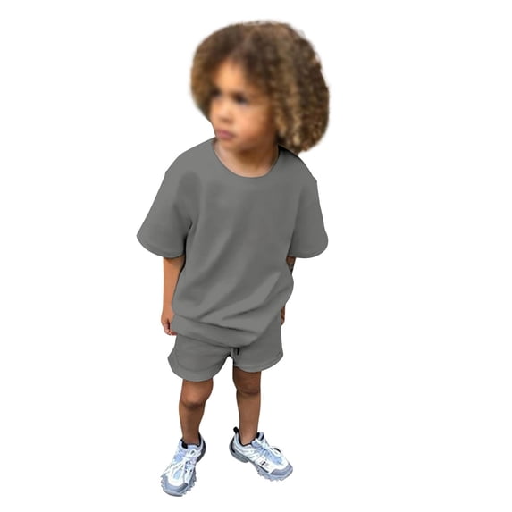 Boys Summer Outfits 2 Piece Back to School Short Sleeve T-shirt ...