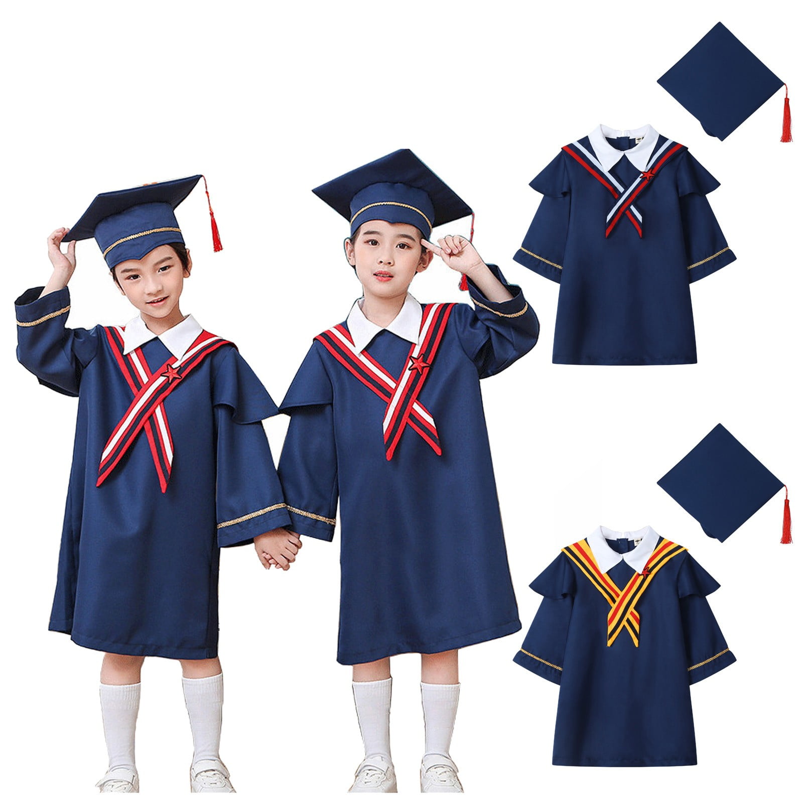 Boys Summer Outfits Boys Girls Suit Kindergarten Graduation Bachelor ...