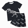 Boys Summer Outfits Dinosaur Print Short Sleeve T-Shirt And Shorts 2 ...