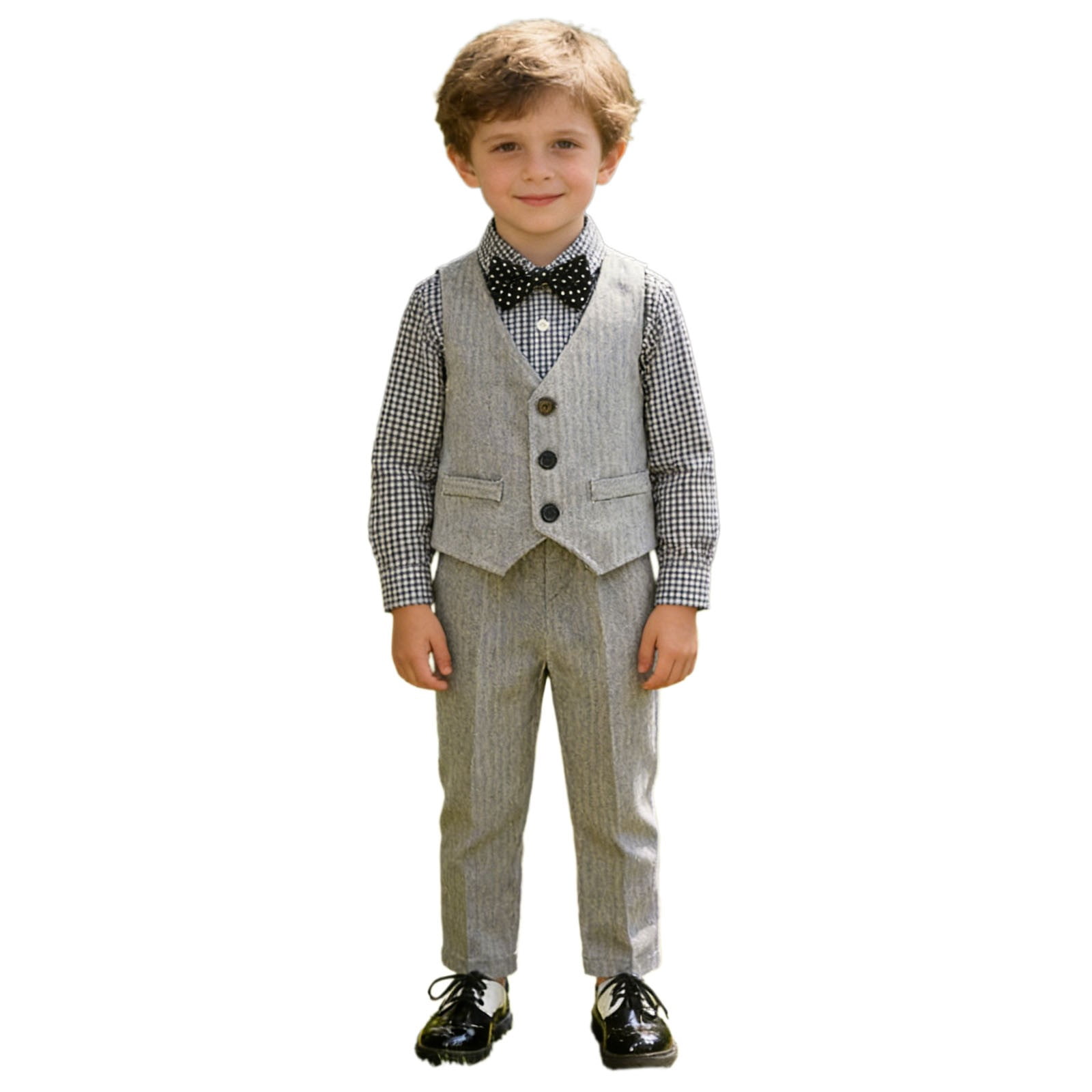 Boys Summer Outfits Sets Elegant Vest Wedding Guest Toddlers Young With ...