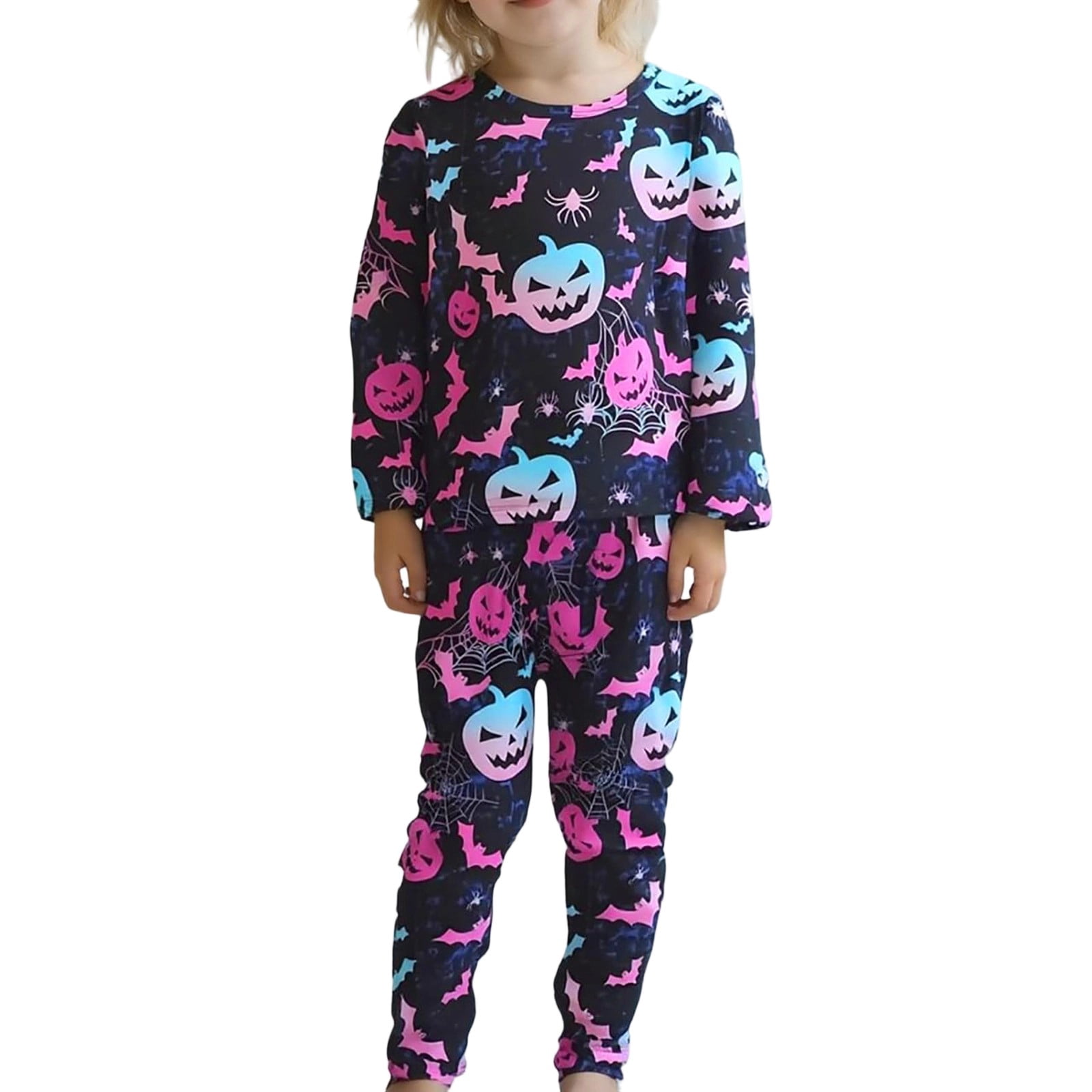 Boys Summer Outfits Sets Print Long Sleeve Top Pants Two Piece ...