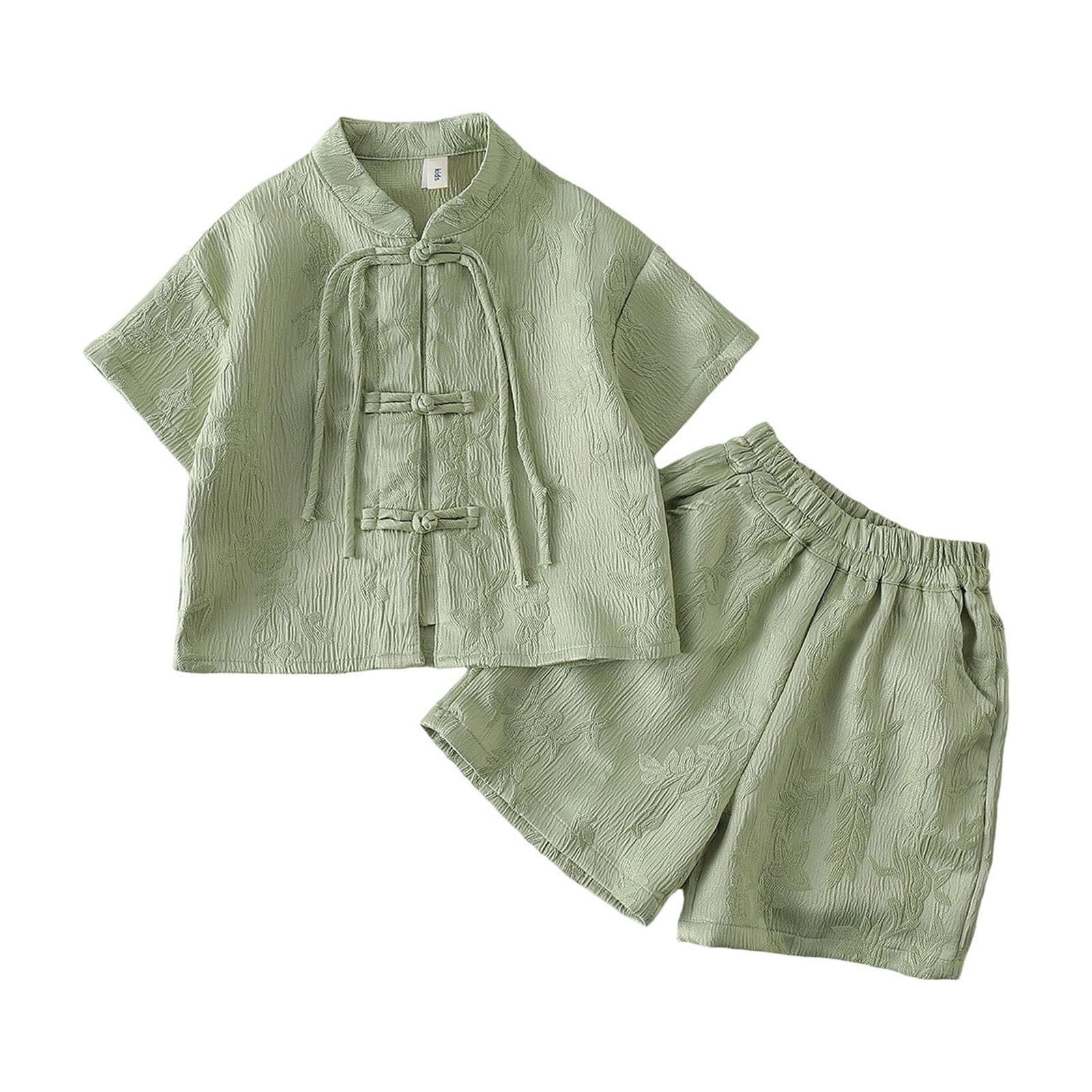 Boys Summer Outfits Sets Short Sleeve Two Piece Toddlers Kids Cool ...