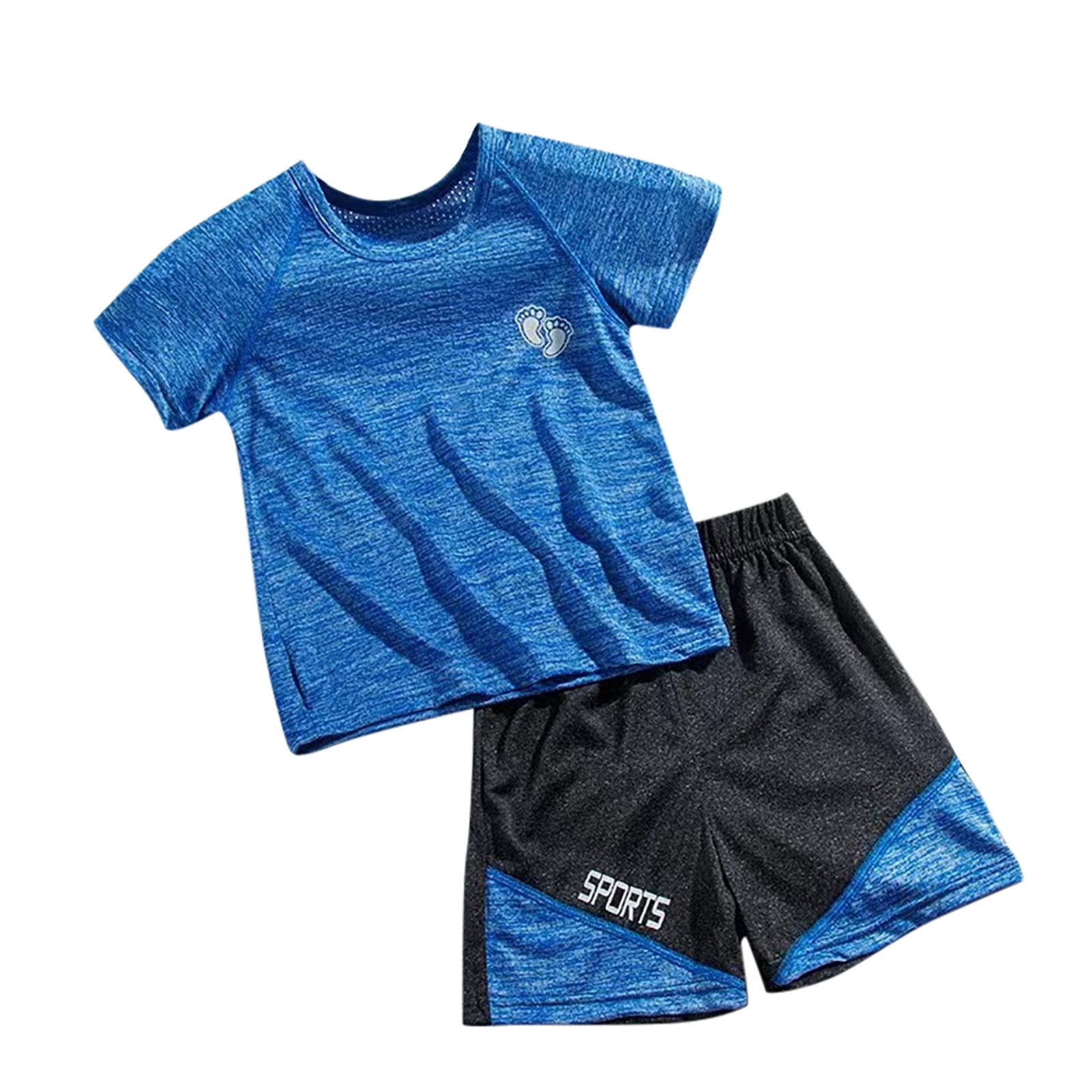 Boys Summer Outfits Sports Jerseyss Tracksuit 2 Piece Basketball Tank ...