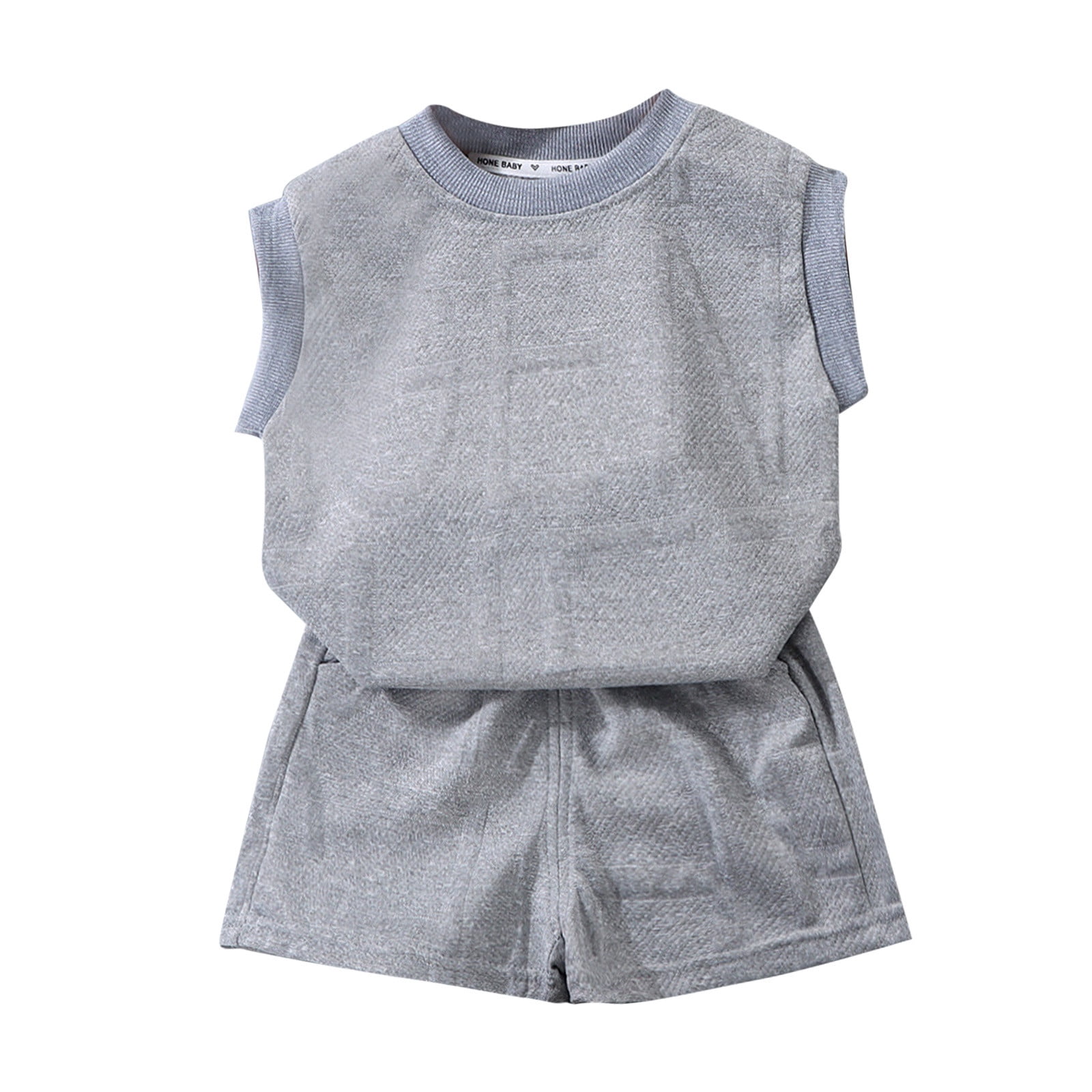 Boys Summer Outfits Vest Sleeveless Loose T-Shirts And Shorts Sets Boy ...