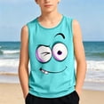 Boys Summer Print Beach Tank Top for Everyday Casual Wear Lightweight ...
