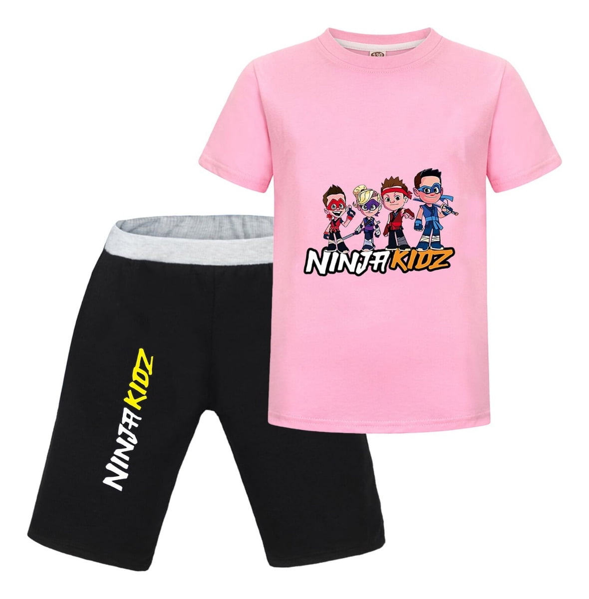 Boys Summer Set – Ninja Kidz T-Shirt and Shorts Combo for Toddlers and ...