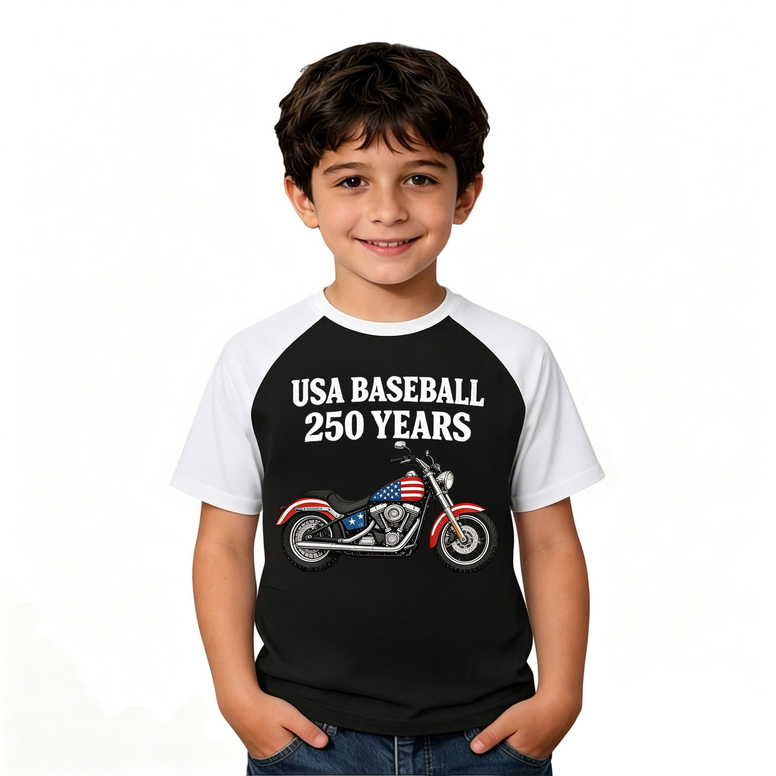 Boys Summer Shirt Short Sleeve Patriotic Print Crop Tank Tops for Kids ...