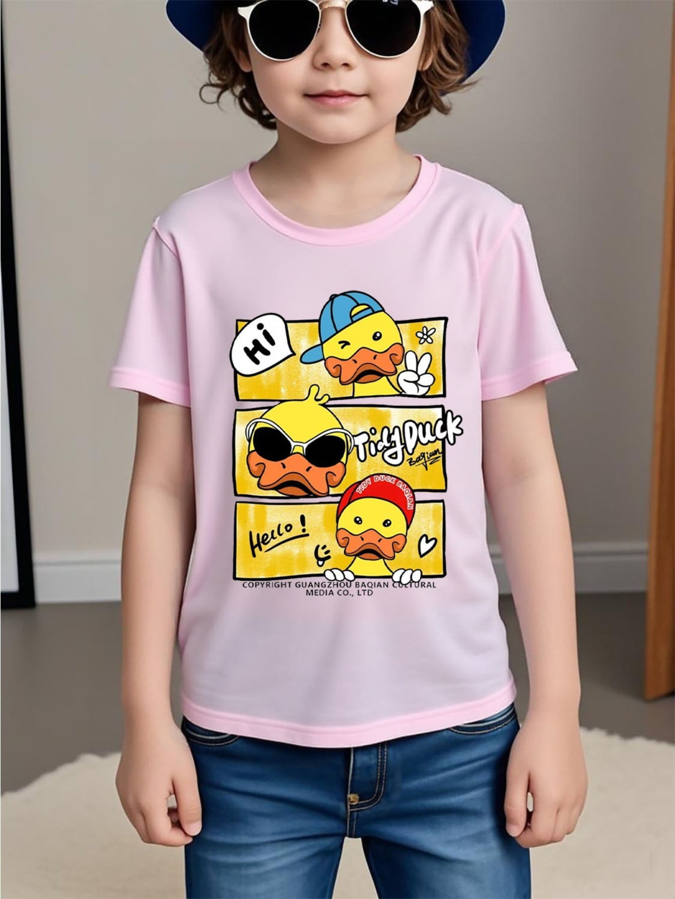 Boys' Summer Short Sleeve T-Shirt Simple Pure Cotton Comfortable ...