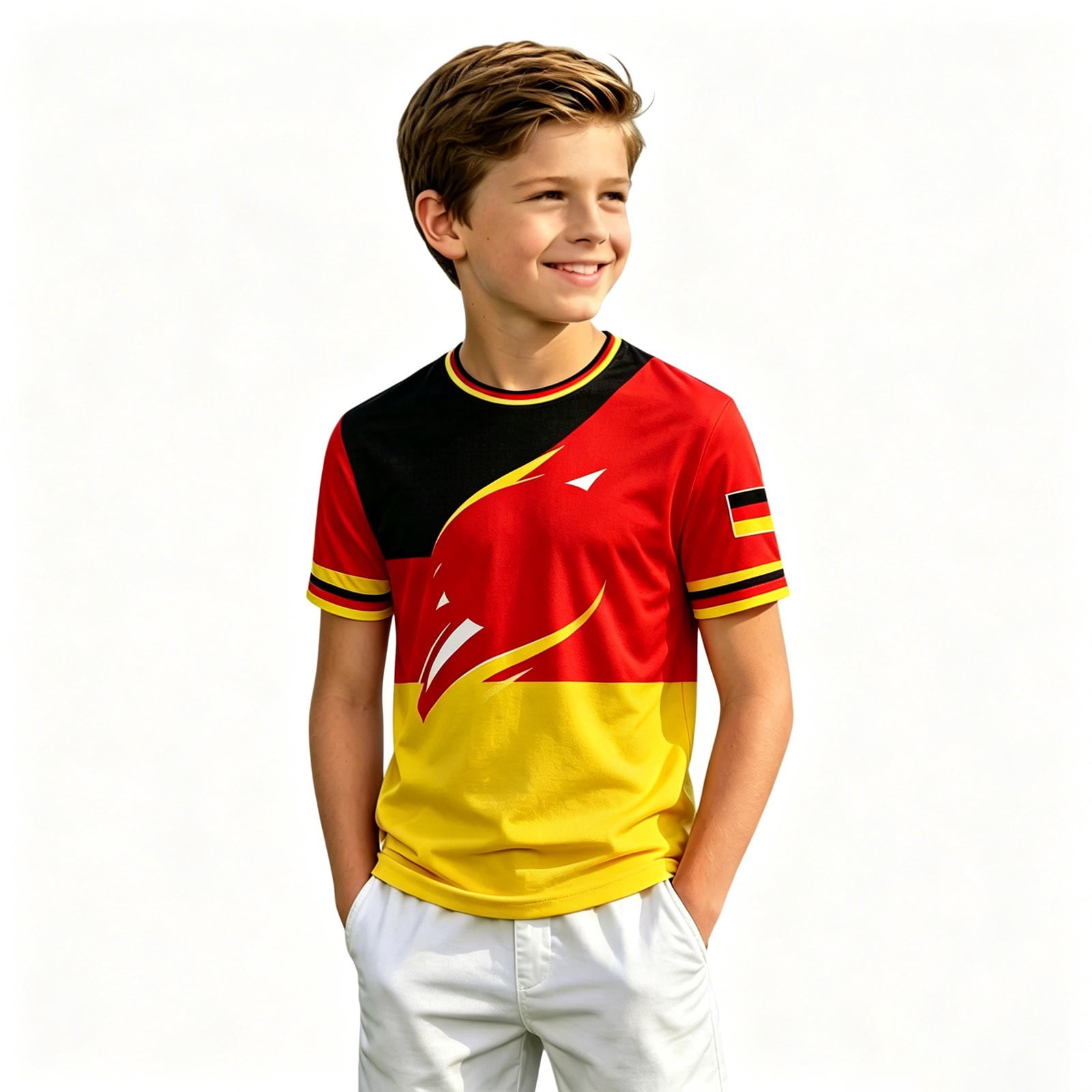 Boys Summer Tops Football Fan Big Lightweight Apparel Enthusiasts Boys ...