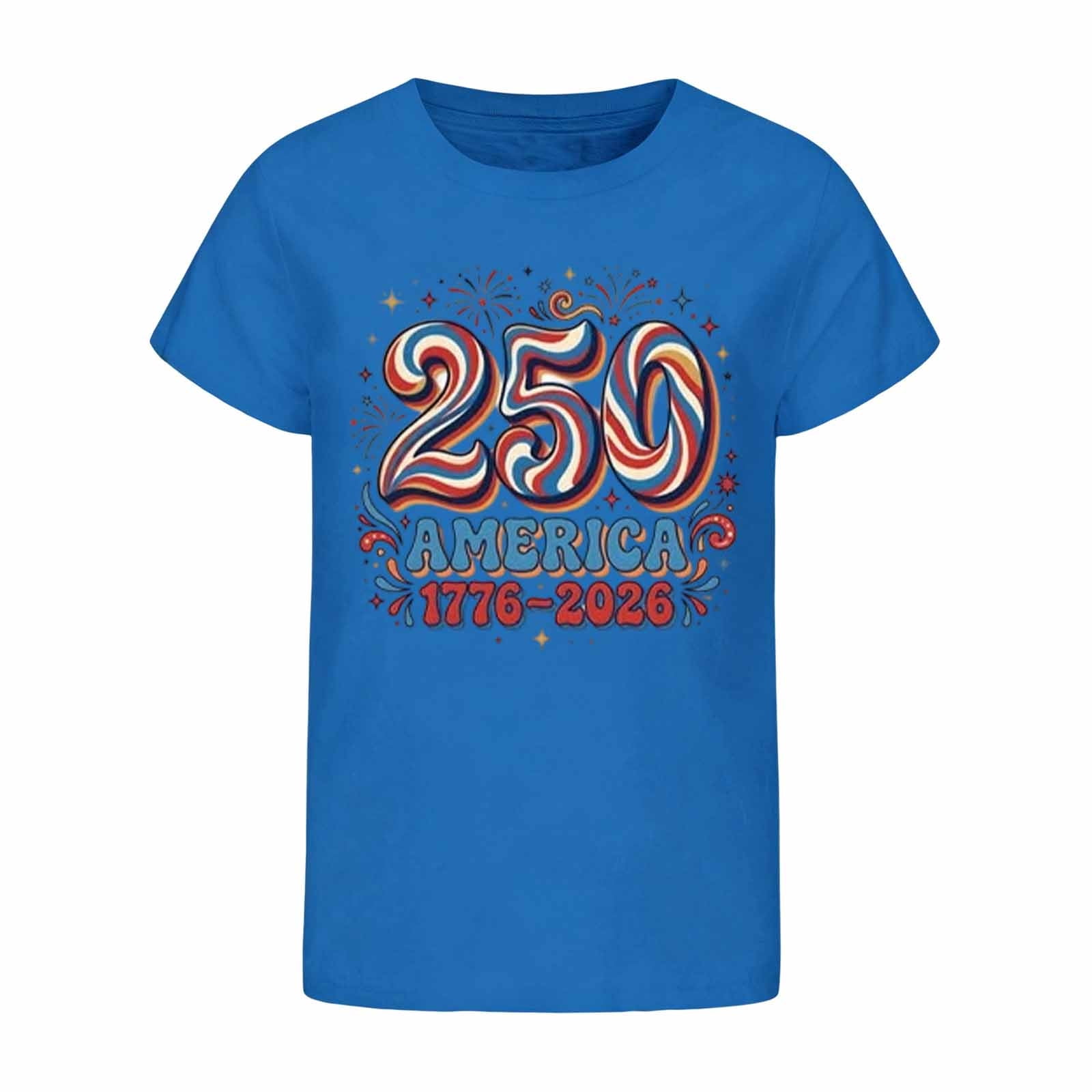 Boys Summer Tops Independence Day Graphic States Themed Patriotic ...